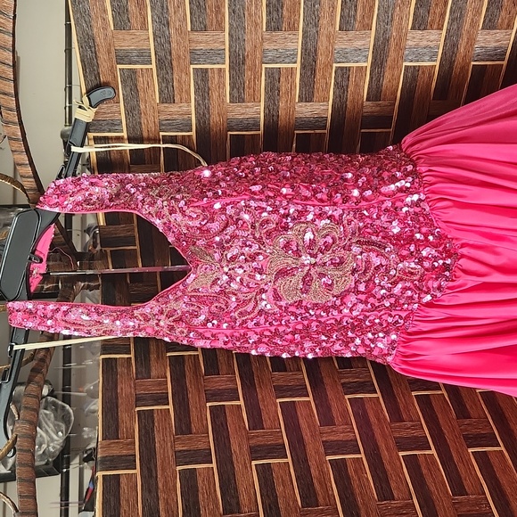 Mike Benet | Dresses | Sparkle Hot Pink Vintage Size Dress | Poshmark